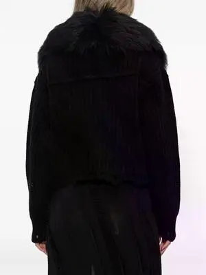 Blumarine Faux-fur-trim Button-up Jacket
