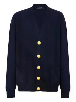 Balmain Knitted Cardigan - Blue
