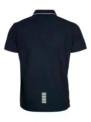 EA7 Logo-print Polo Shirt - Blue