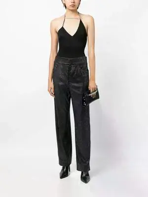 Giuseppe Di Morabito Crystal-embellished Trousers - Black