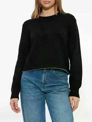 Helmut Lang Crew-neck Cropped Sweater