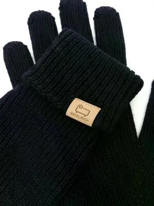 Woolrich Logo-patch Virgin Wool Gloves
