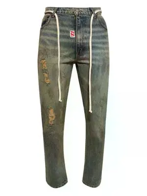 RRR123 Distressed Slim-cut Denim Jeans