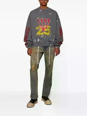 RRR123 Distressed Slim-cut Denim Jeans