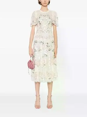 NEEDLE & THREAD Sequin Embellished Dress