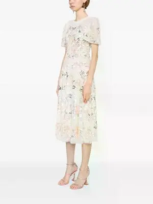 NEEDLE & THREAD Sequin Embellished Dress