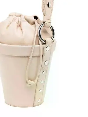 MAISON MARGIELA Mini Leather Bucket Bag - Brown