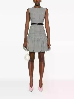 SELF-PORTRAIT Checked Mini Dress