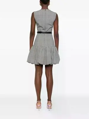 SELF-PORTRAIT Checked Mini Dress