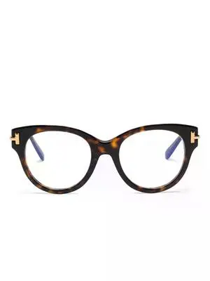 TOM FORD Round-frame Glasses - Brown