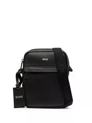 BOSS Leather Messenger Bag