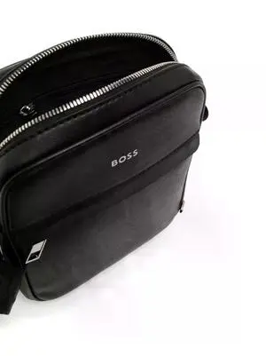 BOSS Leather Messenger Bag