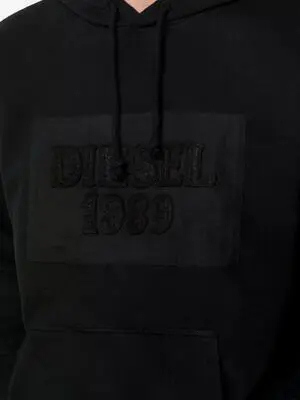 DIESEL® Logo-patch Cotton Hoodie