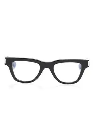 Saint Laurent Geometric Frame Eyeglasses - Black
