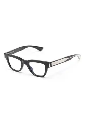 Saint Laurent Geometric Frame Eyeglasses - Black