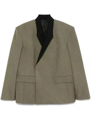 MUGLER Contrast-lapels Blazer