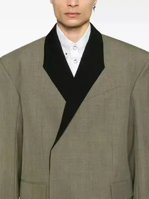 MUGLER Contrast-lapels Blazer