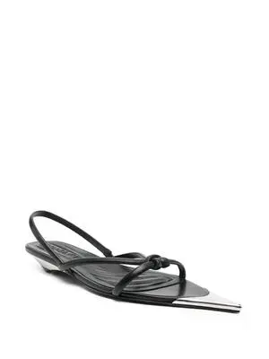 MUGLER Fang Slingback Flats