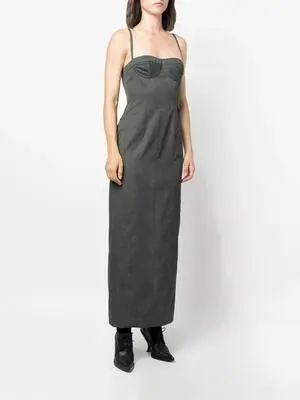 Thom Browne Corset-style Wool Pencil Dress