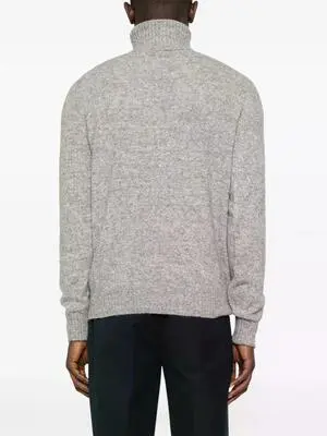 Brunello Cucinelli Cashmere High Neck Sweater - Grey