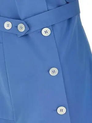 Miu Miu Strapless Belted Midi Dress