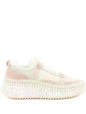 Chloé Nama Knitted Platform Sneakers - Neutrals