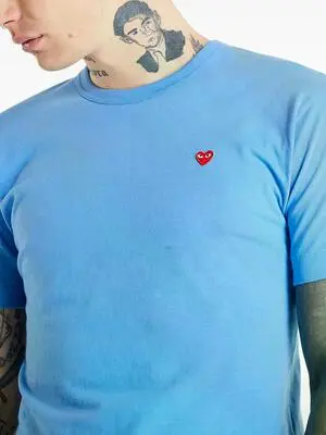 Play Comme Des Garcon Heart Logo T-shirt - Blue