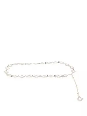 Maje Clover Chain Belt - Silver