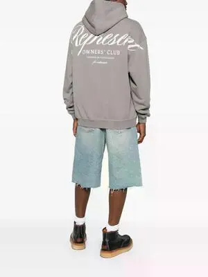 REPRESENT Cotton Hoodie - Grey