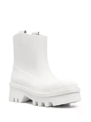 Chloé Track-sole Rain Boots - White