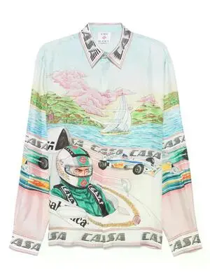 Casablanca Silk Shirt - Blue