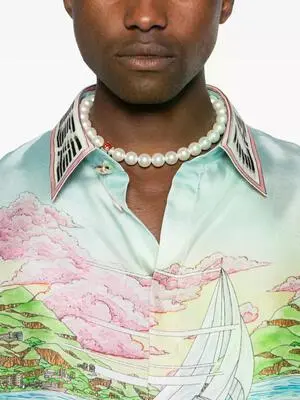 Casablanca Silk Shirt - Blue