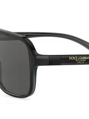 Dolce & Gabbana Logo-embossed Square Frame Sunglasses