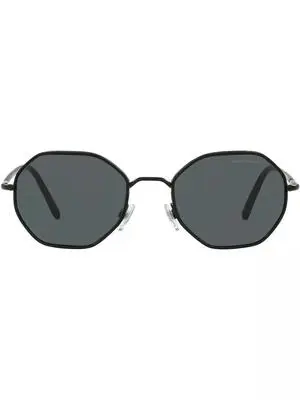 Giorgio Armani Tinted Round-frame Sunglasses - Black