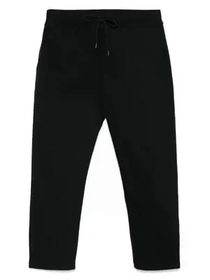 JUVIA Drawstring Straight-leg Trousers - Black