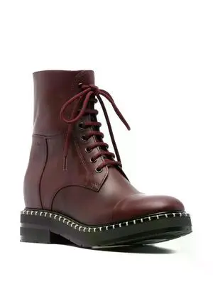 Chloé Noua Lace-up Leather Boots