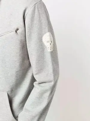 Alexander McQueen Skull-patch Zip-detail Hoodie