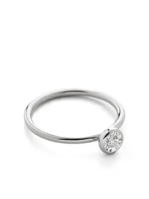 Monica Vinader Solitaire Ring - Silver