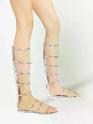 GIUSEPPE ZANOTTI Super Intrigo Gladiator Sandals - Silver