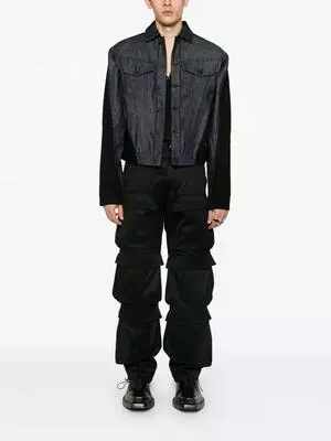 MUGLER Bi-color Denim Jacket