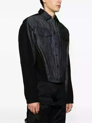 MUGLER Bi-color Denim Jacket