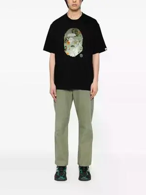 A BATHING APE Logo-printed T-shirt - Black