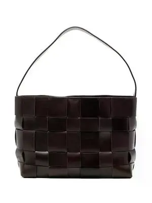 ST. AGNI Woven Leather Mini Shoulder Bag