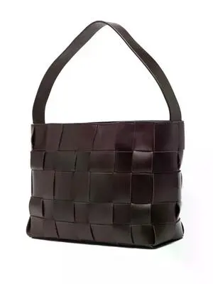 ST. AGNI Woven Leather Mini Shoulder Bag