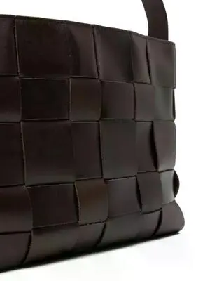 ST. AGNI Woven Leather Mini Shoulder Bag