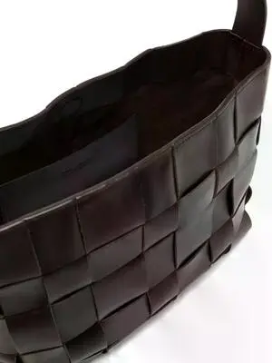 ST. AGNI Woven Leather Mini Shoulder Bag
