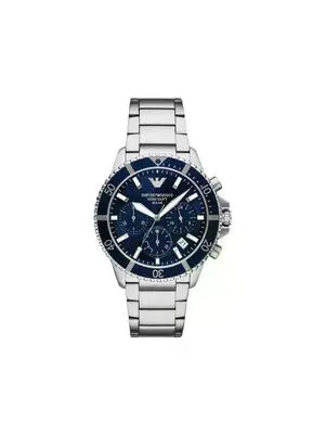 Emporio Armani 43.5mm Chronograph Watch - Blue