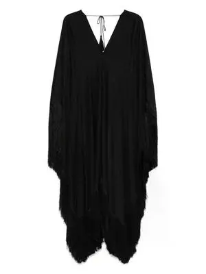 TALLER MARMO Fringed Maxi Dress - Black