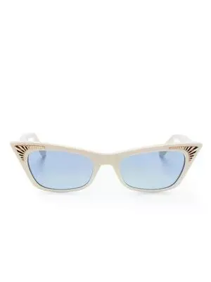 Valentino Garavani Logo-print Sunglasses - Neutrals