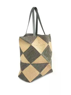 Loewe Puzzle Fold Woven Tote Bag